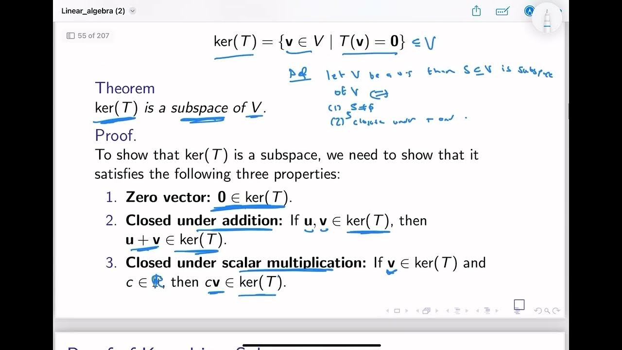 Kernel & Image of a Linear Transformation| Linear Algebra - YouTube