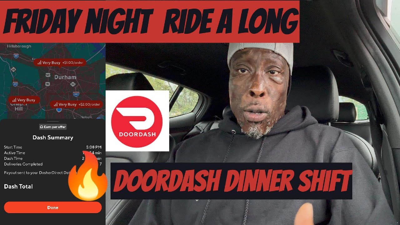 Quick Friday Night Shift on Doordash - YouTube