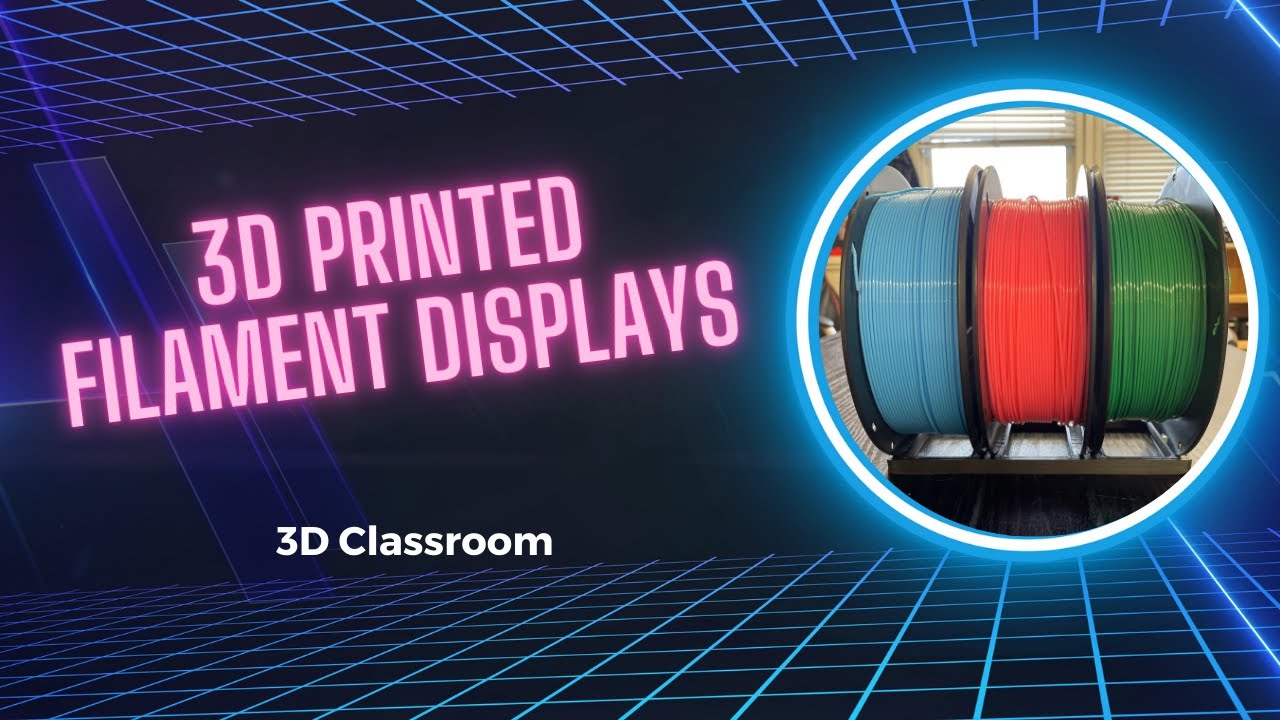 3D Printed Filament Display Stands - YouTube