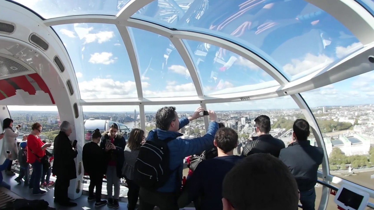 London Eye Full Rotation timelapse 360 - YouTube