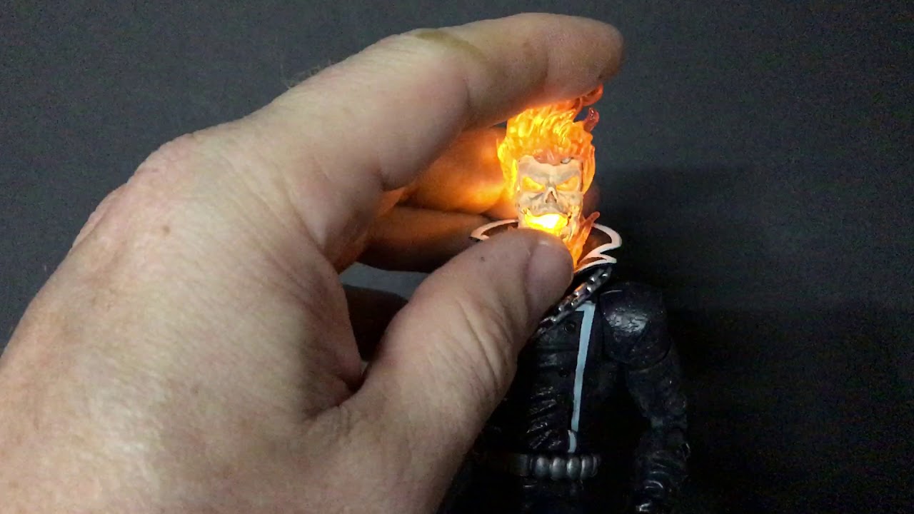 Custom Flaming Ghost Rider Action Figure - YouTube