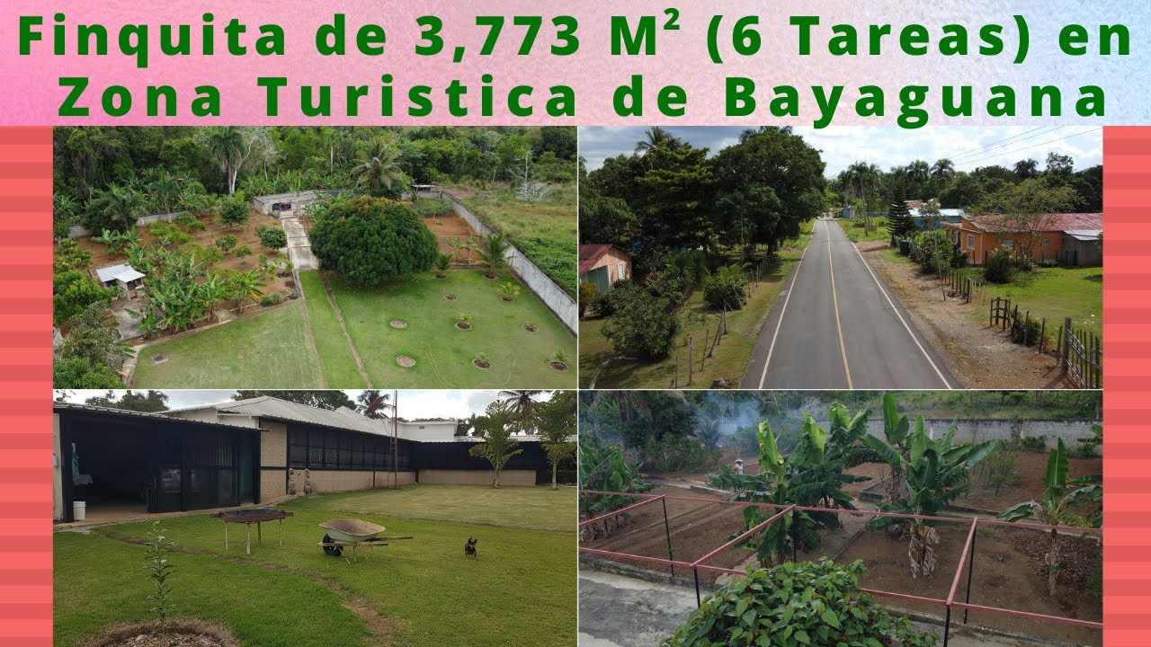 Finca con Casa en Zona Turística de Bayaguana para Descansar y Botar el ...