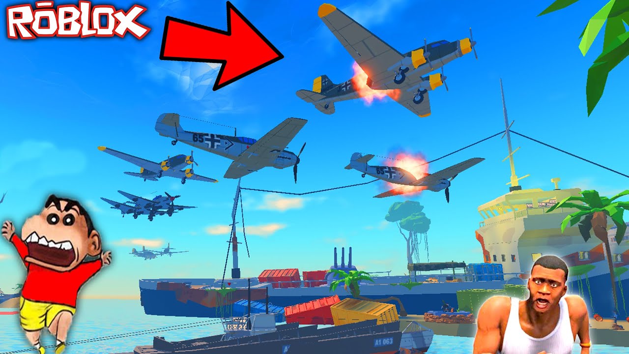 SHINCHAN joins ARMY in ROBLOX BATTLESHIP TYCOON with CHOP and FRANKLIN ...