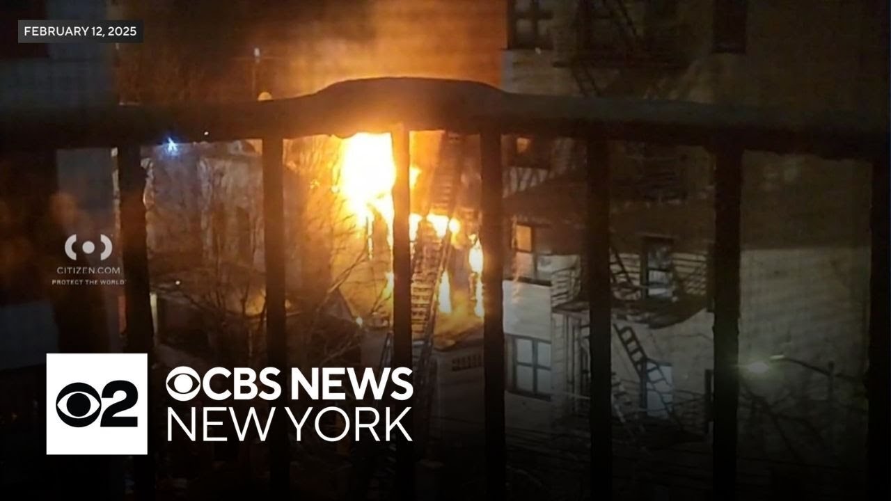 NYC fines driver for blocking fire hydrant near Bronx blaze - YouTube