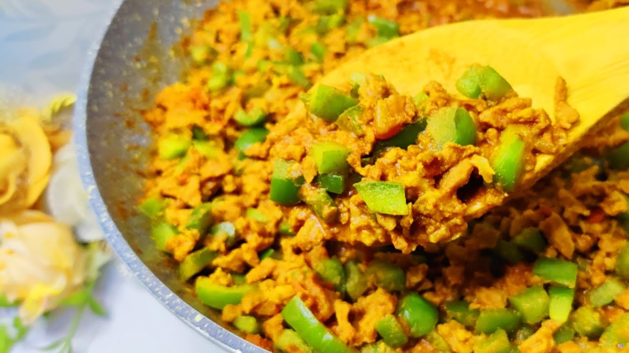 Shimla Mirch Qeema Recipe | Capsicum Keema Recipe | Keema Masala Recipe ...