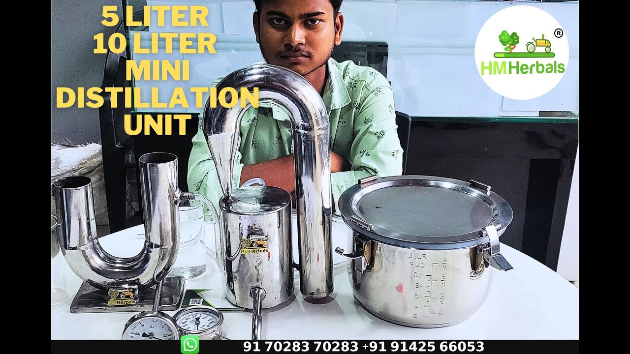 Mini Distillation Apparatus For Essential Oil or Ark Extraction by HM ...