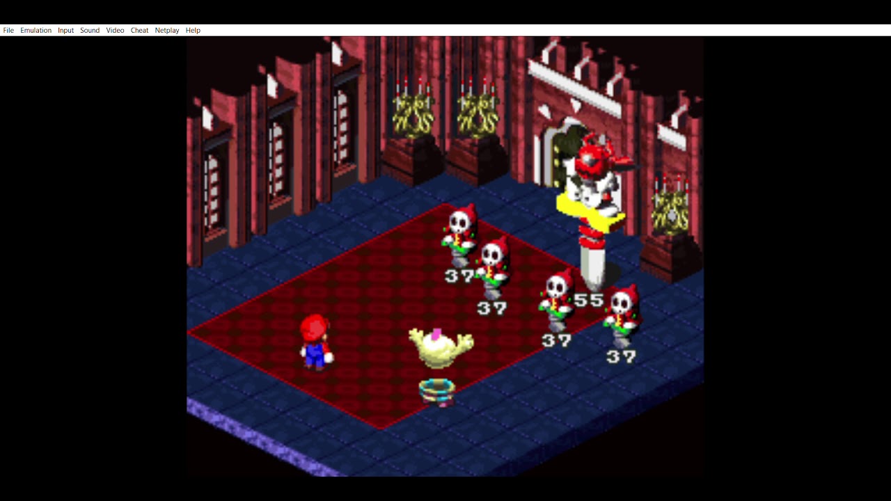 Super Mario RPG Mack boss fight No damage - YouTube