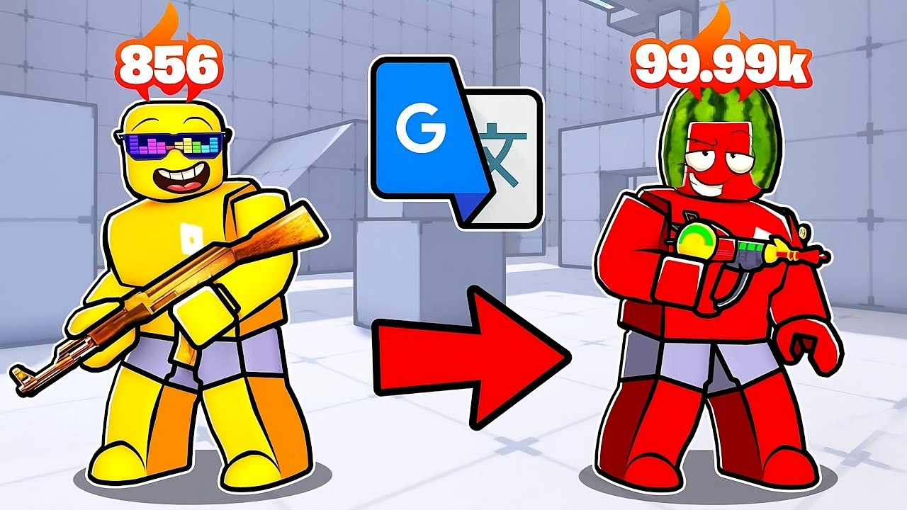Roblox Rivals But We GOOGLE TRANSLATE 100 Times - YouTube