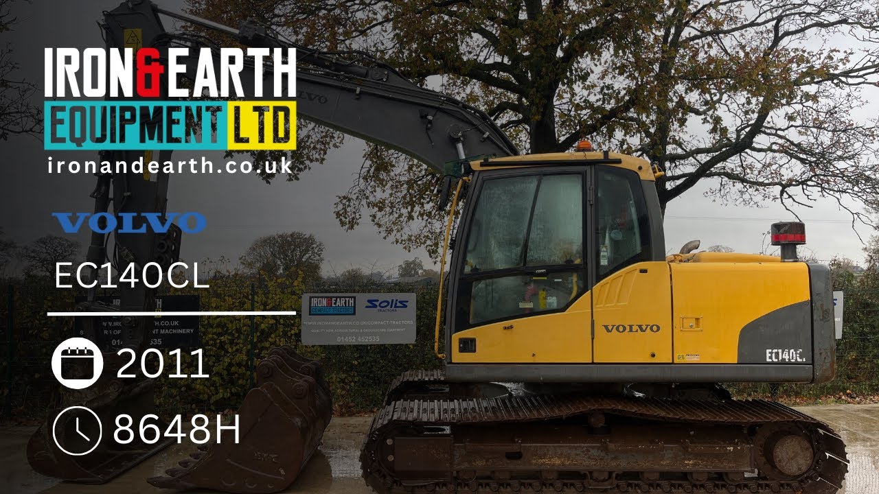 2011 Volvo EC140LC 14 Tonne Excavator - YouTube