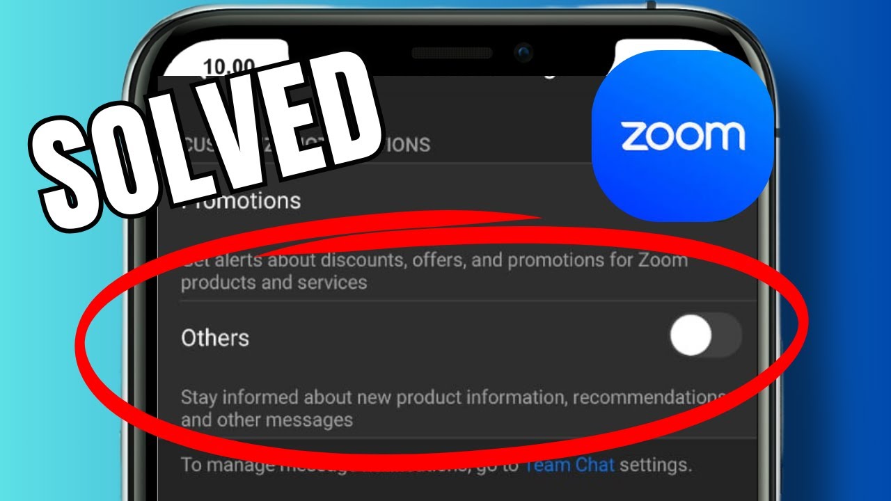 How to turn off other notifications on Zoom - YouTube