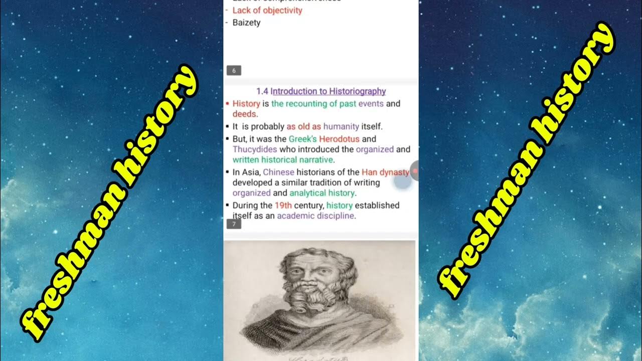 History freshman course unit 1& 2 detailed explanation 📕 - YouTube