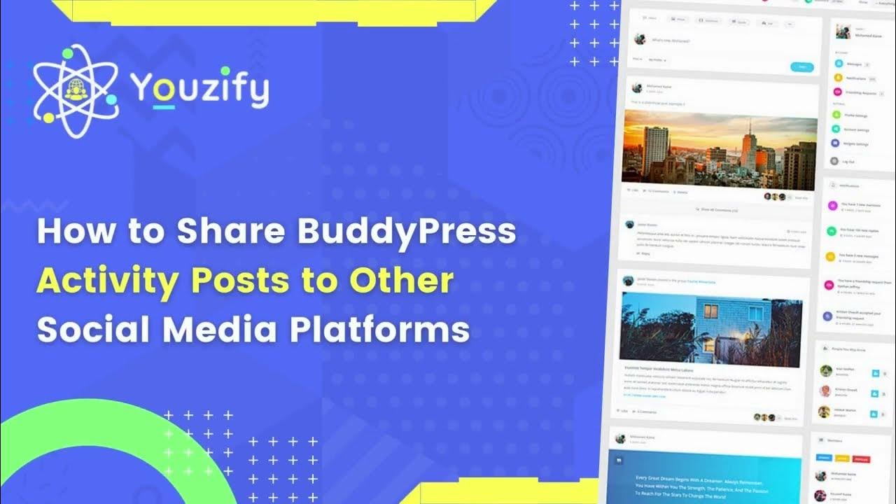 How to Share BuddyPress Activity Posts to Other Social Media Platforms - YouTube