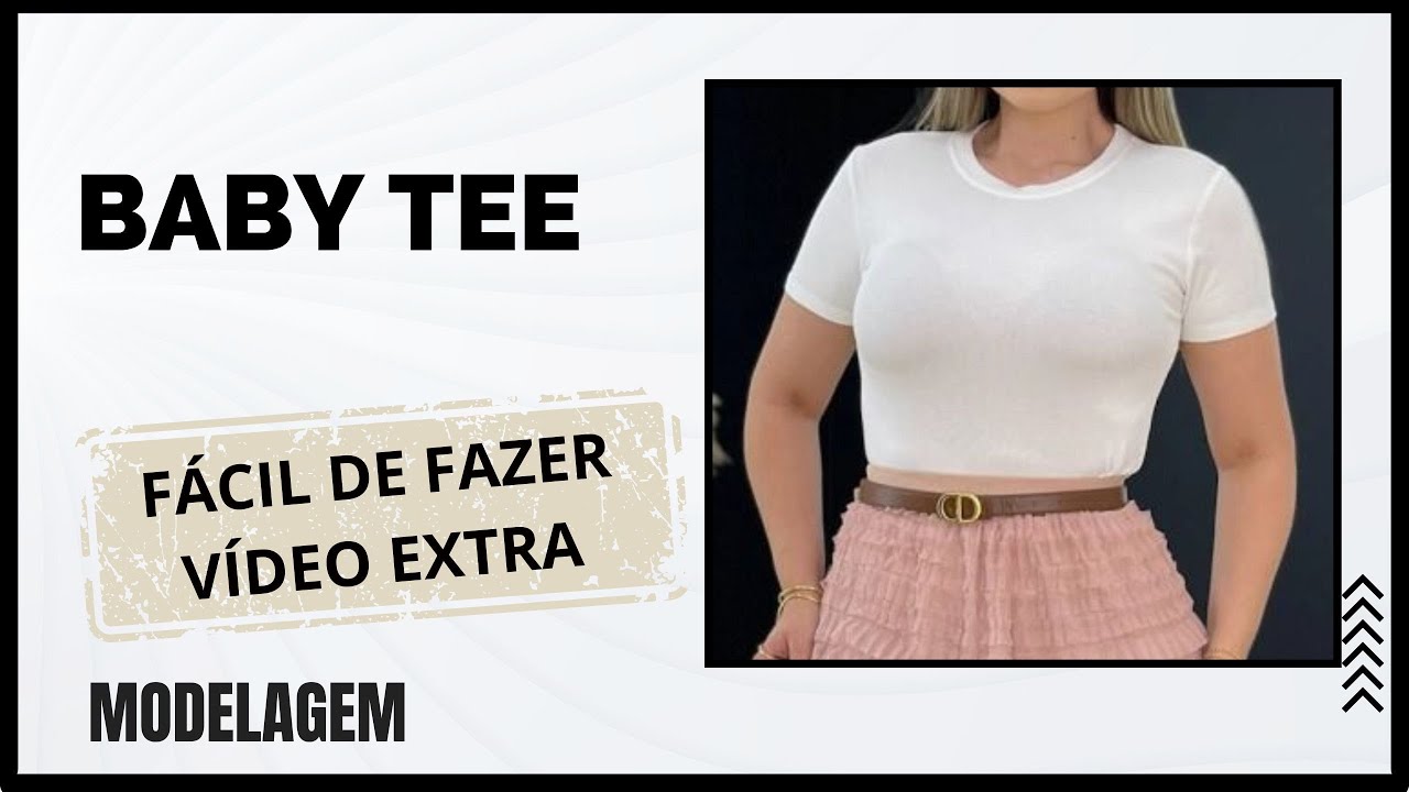 Baby tee - modelagem - YouTube