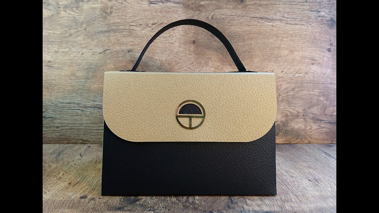 Chunky Handbag Purse Gift Bag SVG File through Design Space - YouTube