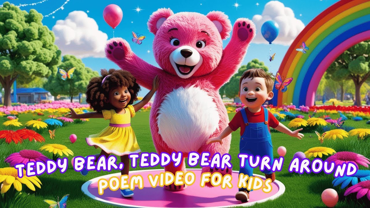 Teddy Bear, Teddy Bear | Fun Dance & Actions Poem for Kids | Kids Poem ...