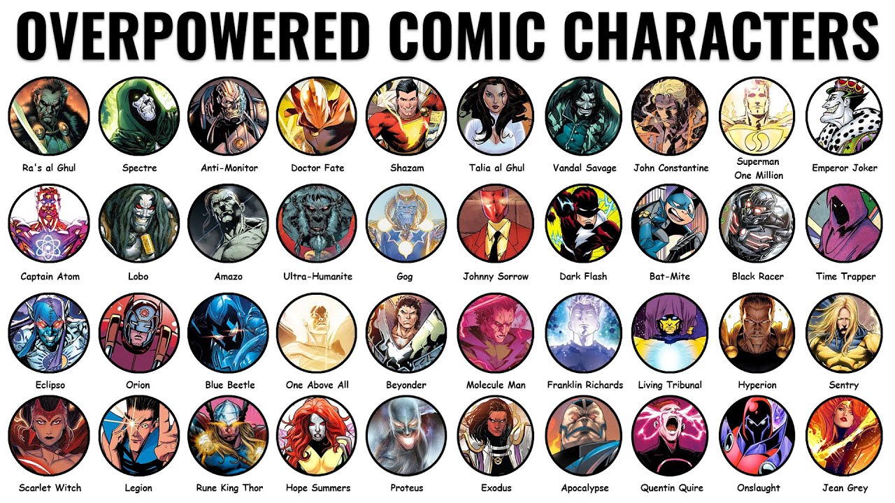 Every Overpowered Comic Character Explained in 50 Minutes (Marvel + DC ...