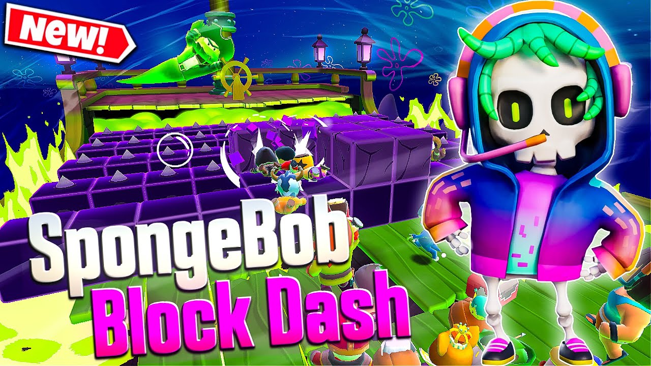 SpongeBob Block Dash Unlimited Codes!!!🤯 Stumble Guys Live ~ AB is Live ...