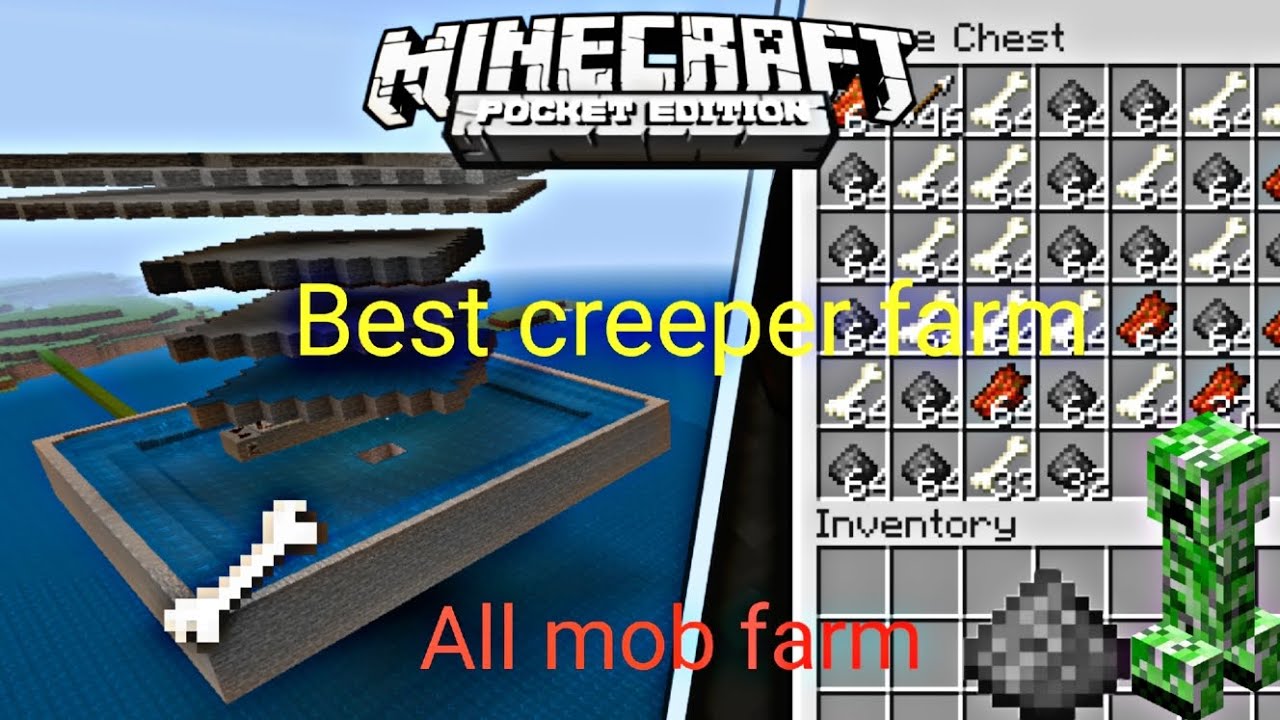 Best mobs farm / Minecraft for 1.19 /Best creeper/gunpowder farm ...