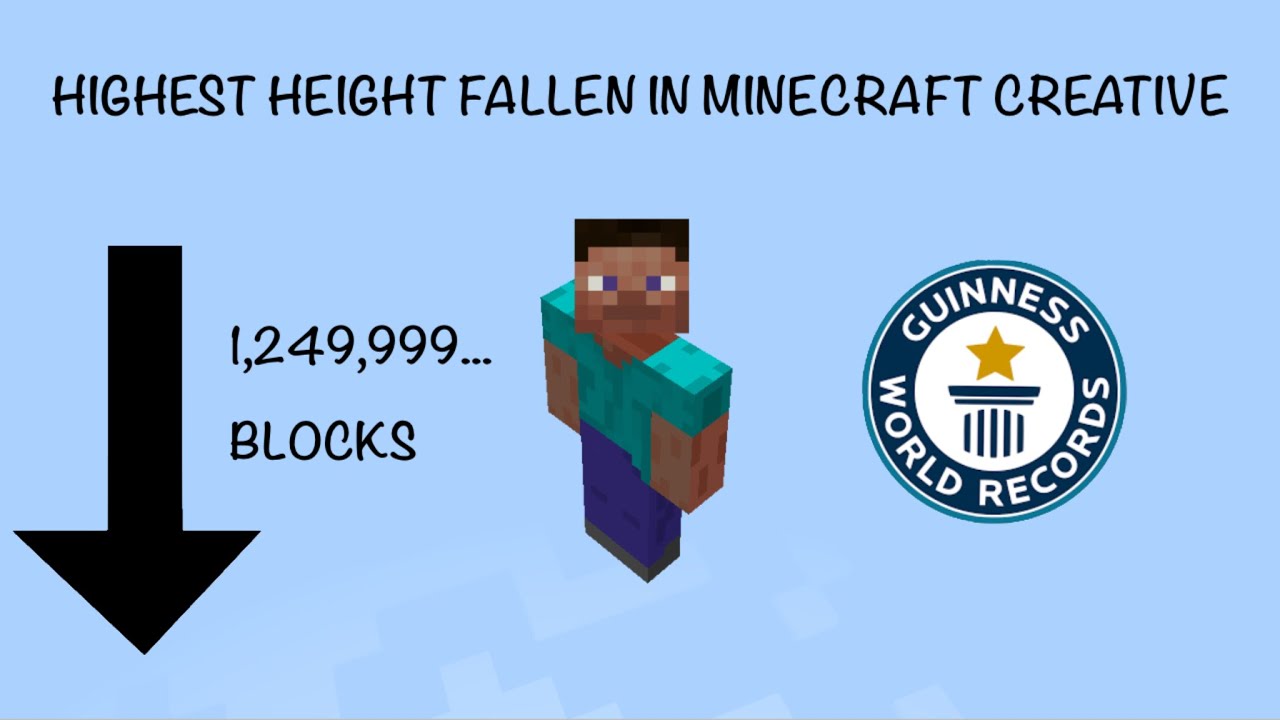 World Record Highest Height Fallen In Minecraft Mobile 100 SUB world-record-highest-height-fallen-in-minecraft-mobile-100-sub