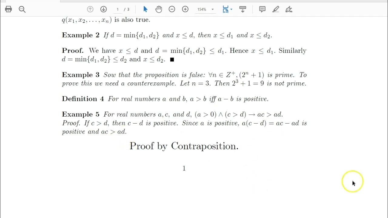 1 7 Introduction to Proofs - YouTube