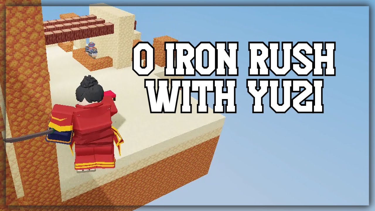 0 Iron Rush In 30v30? | Roblox Bedwars - YouTube