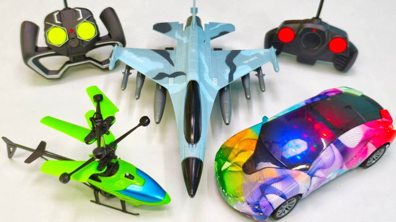 Radio control airplane and remote control racing rc car unboxing ...