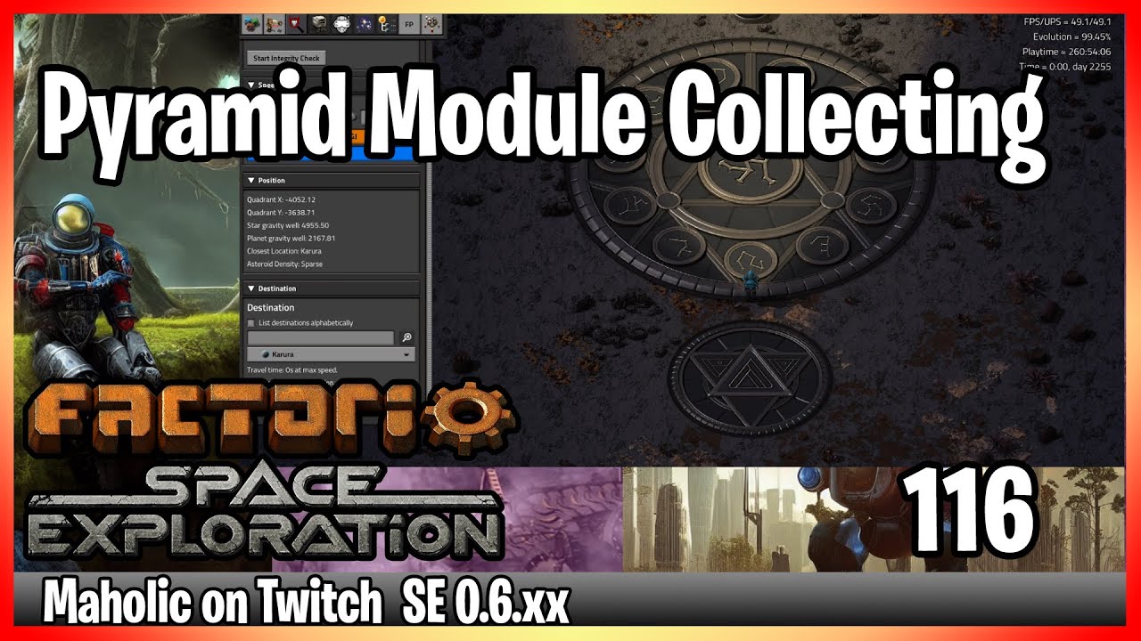 ⚙️Factorio ️ Pyramid module collecting Space exploration 0.6 🏭⚙️ ...