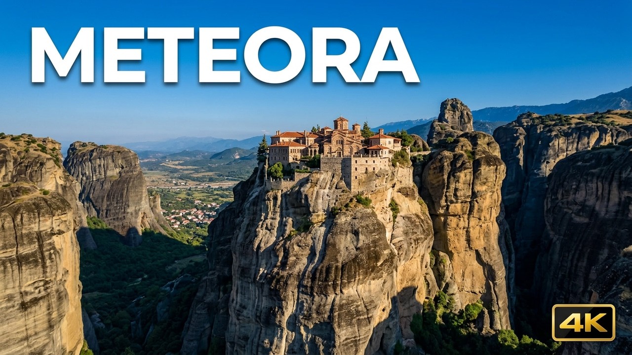 Meteora Greece 🇬🇷 in 4K Ultra HD | Drone Footage of Legendary ...