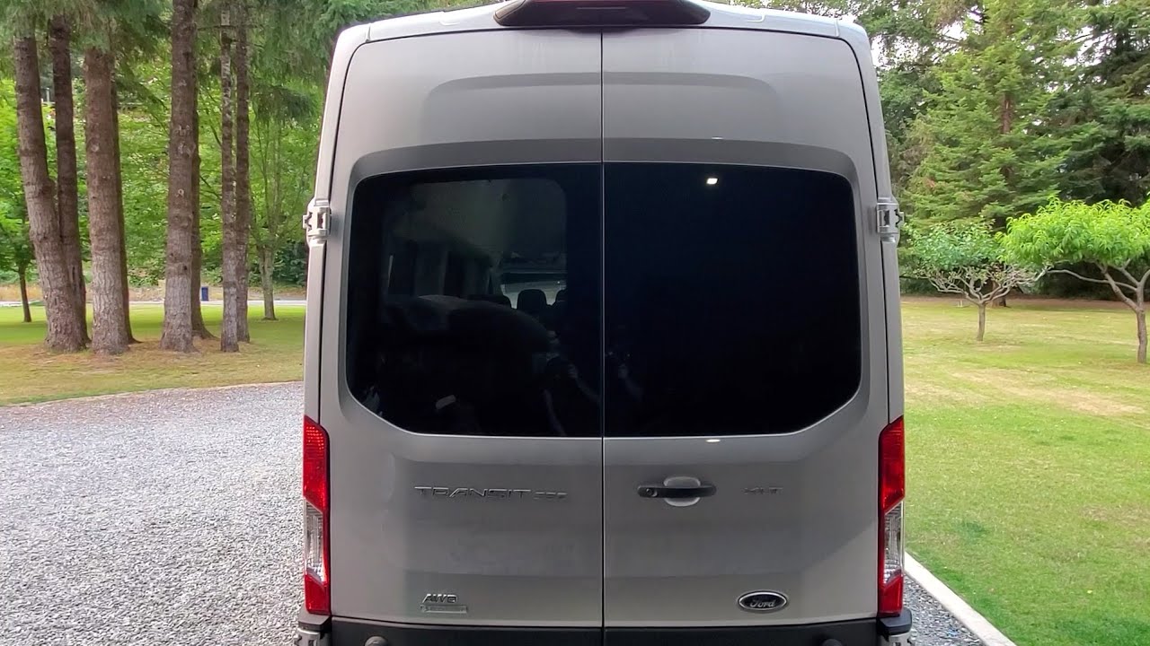 DIY 2023 Ford Transit VAN Build Window Coverings - YouTube