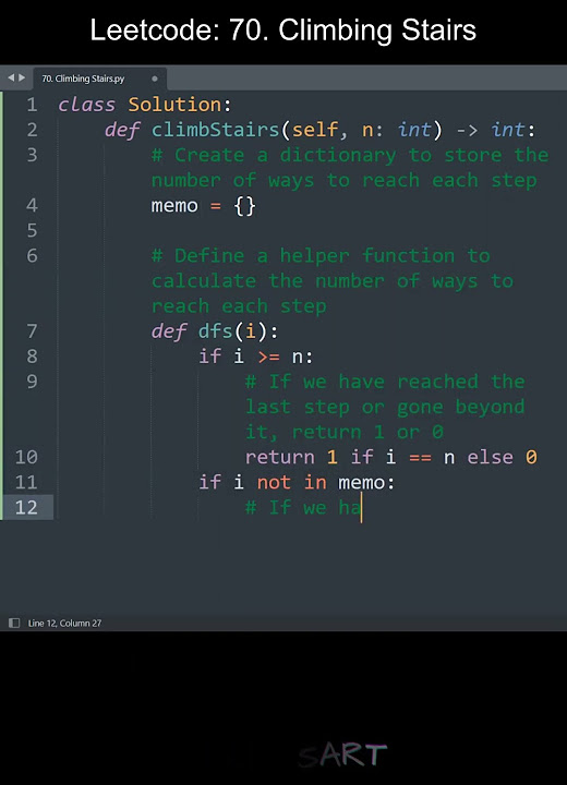 Leetcode 70 Climbing Stairs In Python Python Leetcode Python 0201