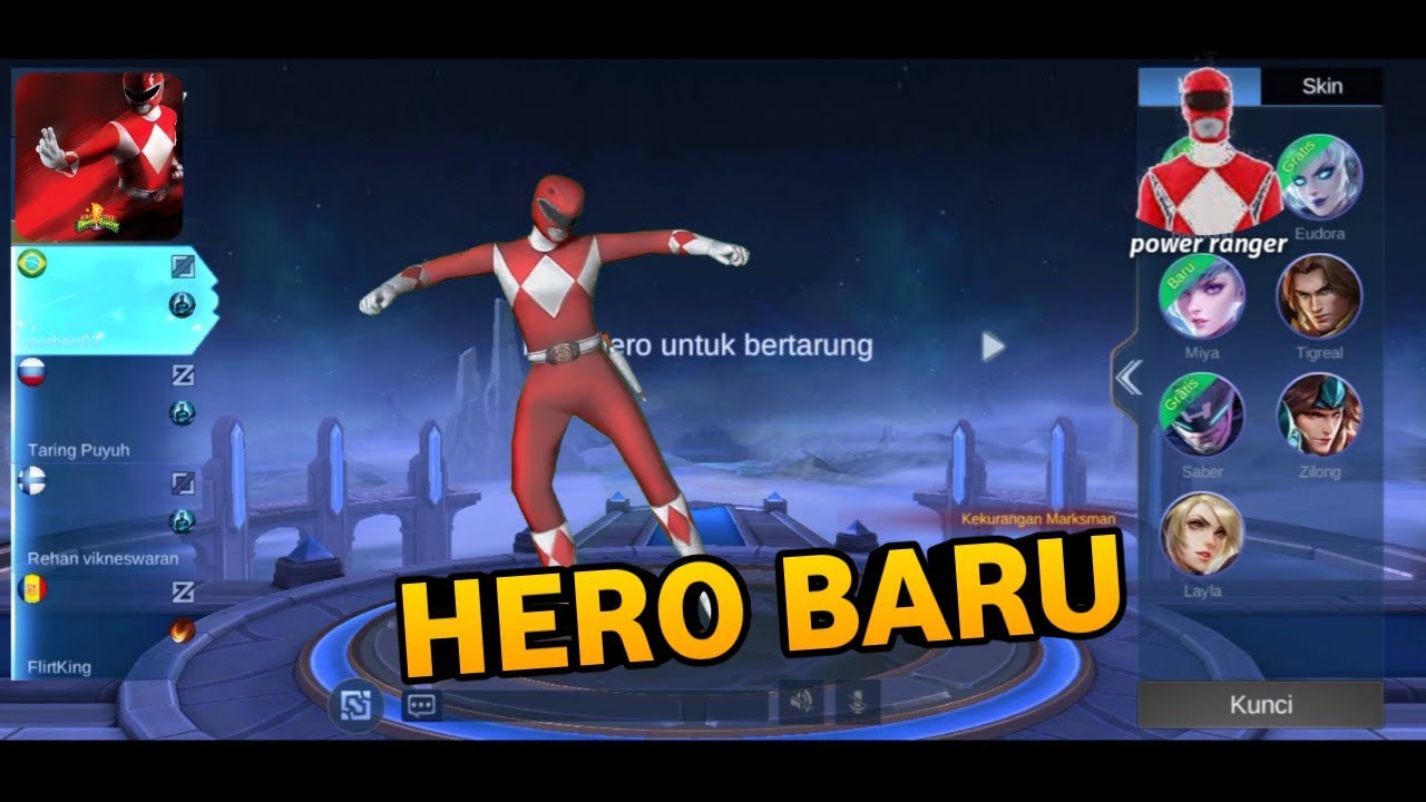 mobile legends hero baru power ranger | Prank - YouTube