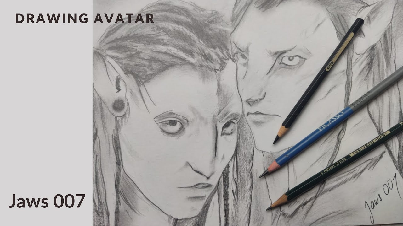 DRAWING AVATAR | 3 #jaws007 #pencildrawing #drawing #avatar - YouTube