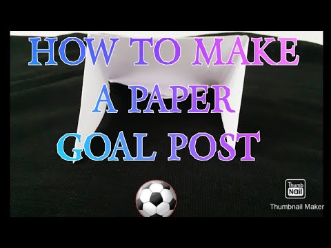 HOW TO MAKE A GOAL POST|WITH PAPER|EASY|CRAFT WORLD - YouTube