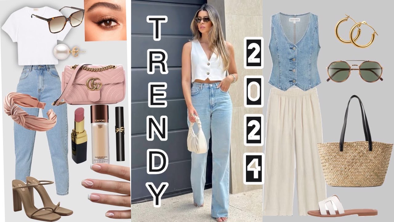 MODA MUJER 2024 / COMBINACIONES BÁSICAS DE MODA / FASHION TRENDY 2024 ...