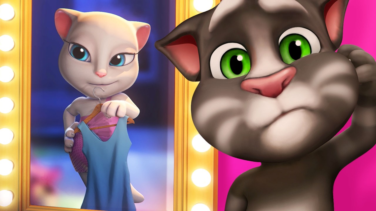 Talking Tom Shorts 👗 What Should Angela Wear? Concert Style Panic ...