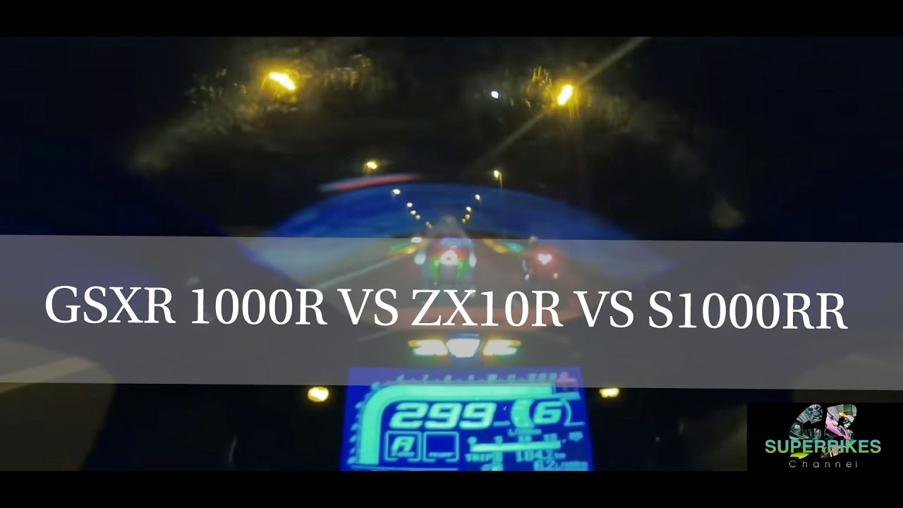 2019 Suzuki GSXR 1000R vs BMW S1000RR vs Kawasaki ZX10RR Intense Top ...