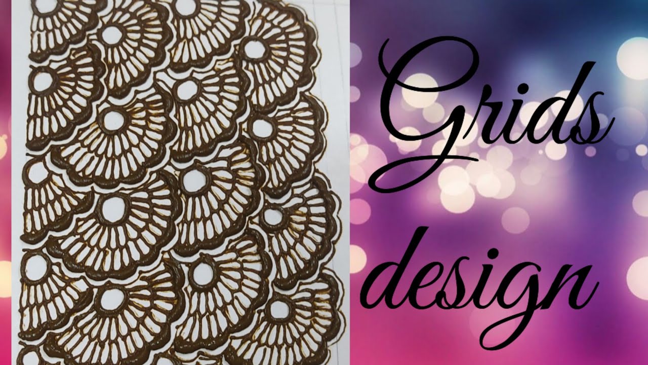 Mehndi design for beginners /simple Mehndi design /grids design ...