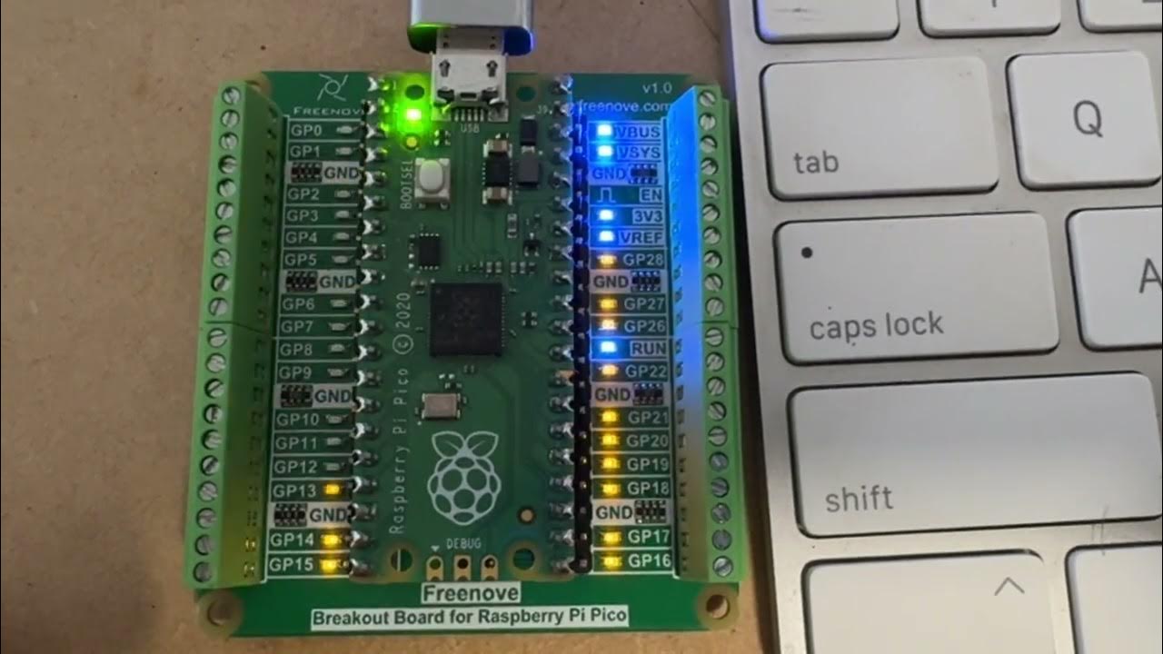 Freenove Raspberry Pi Pico breakout board - YouTube