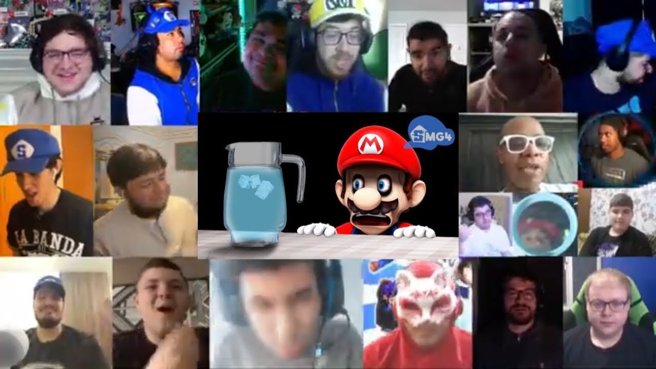 Mario Drinks Water Reaction Mashup! - YouTube