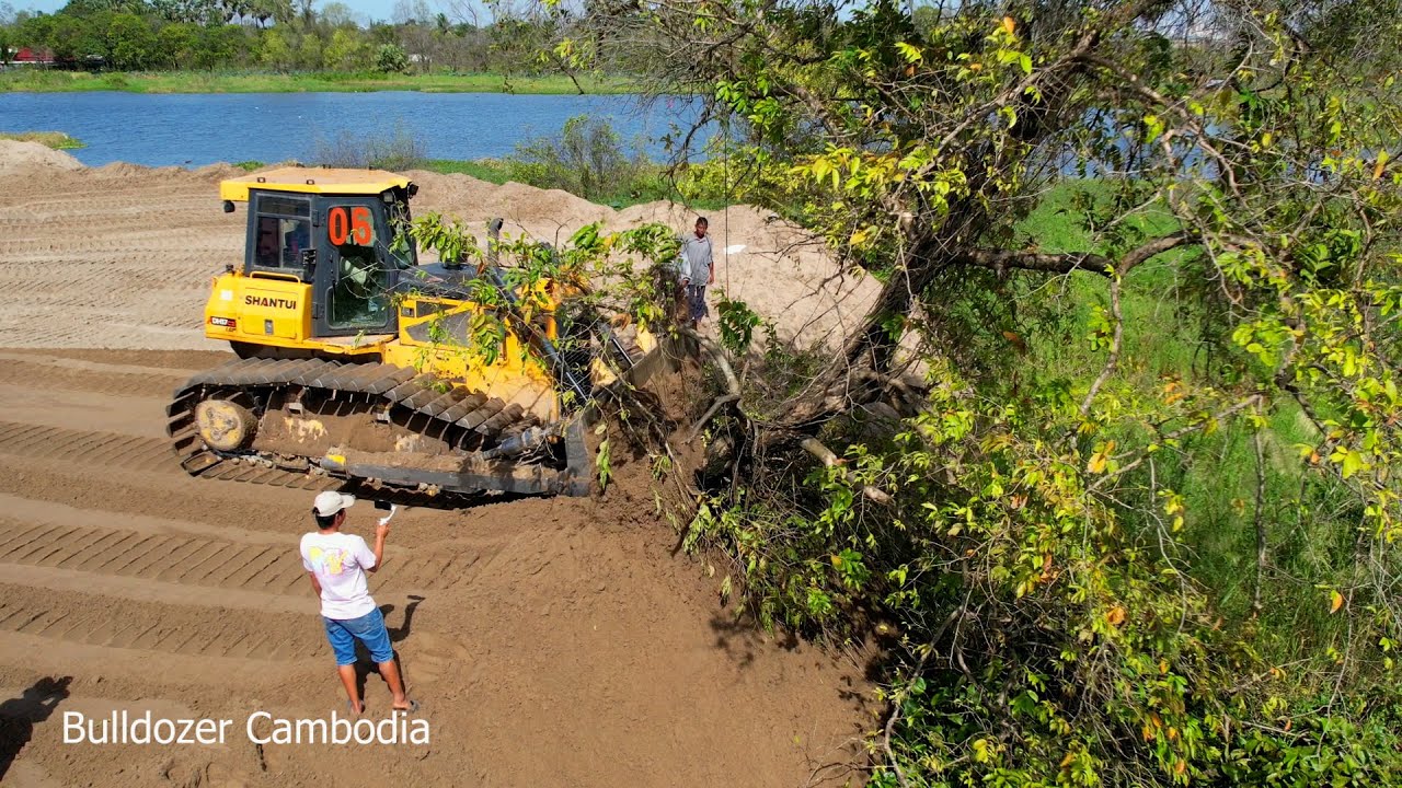 New Project Moving Sand Clear With Bigger Dozer Equipment Pushing Most ...