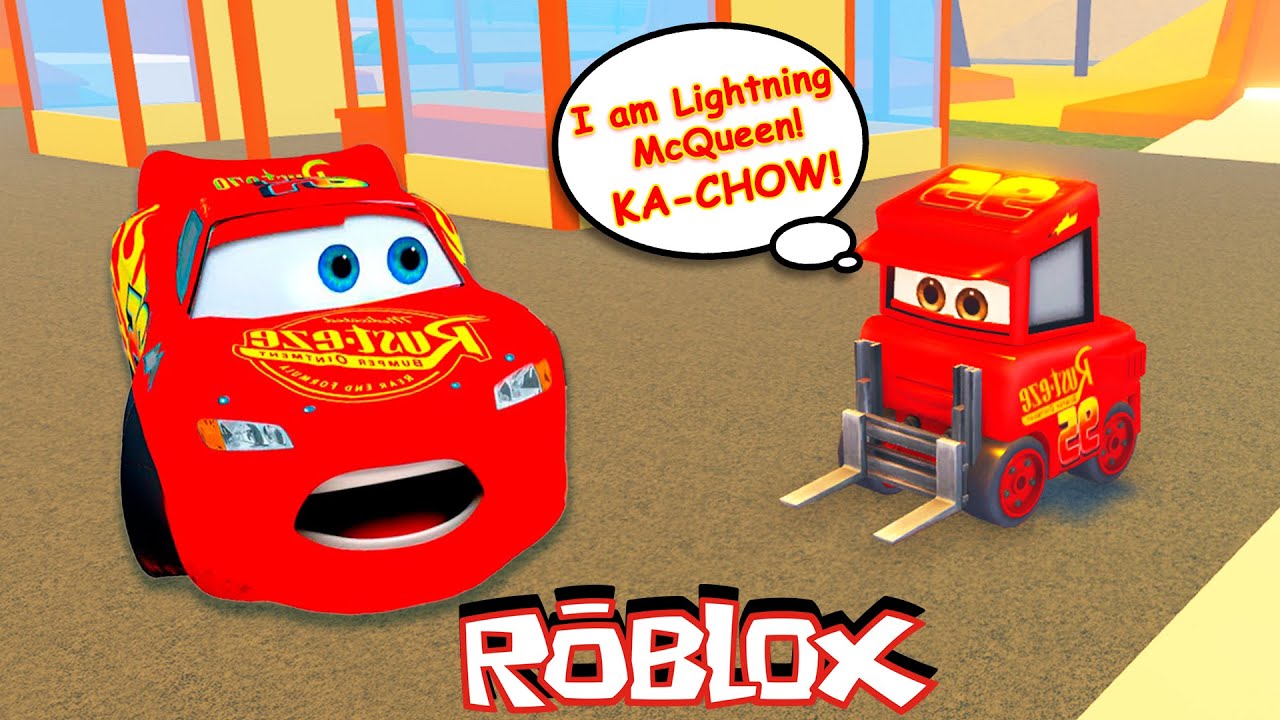 Lightning McQueen's NIGHTMARE in Radiator Springs! Cars World Roblox RP ...