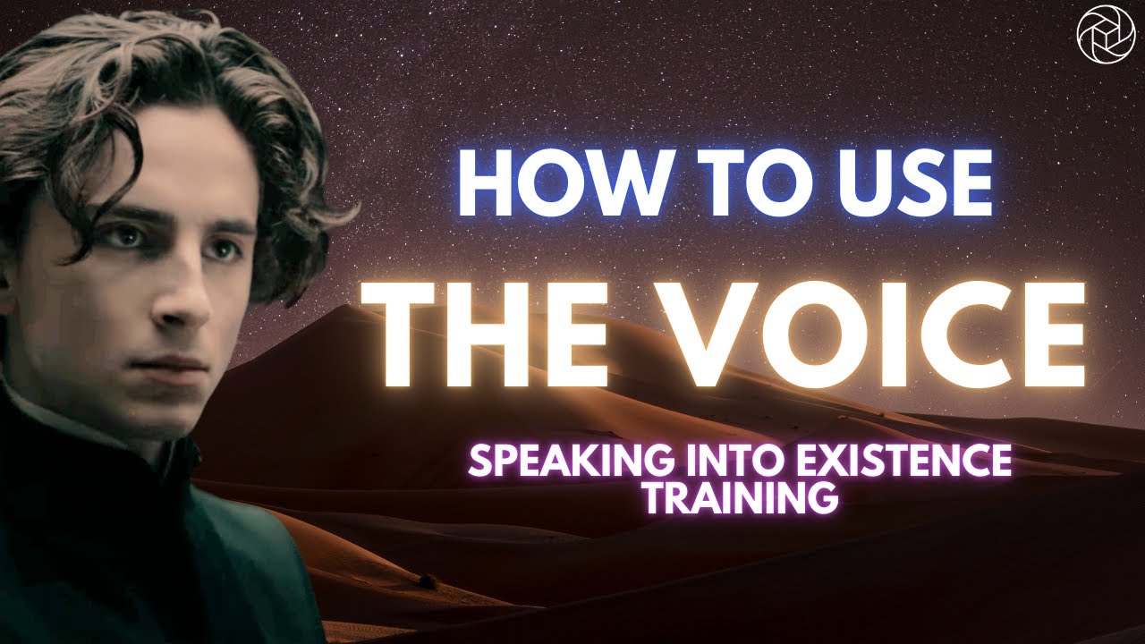 The Secret Power of THE VOICE: Speaking Into Existence - YouTube