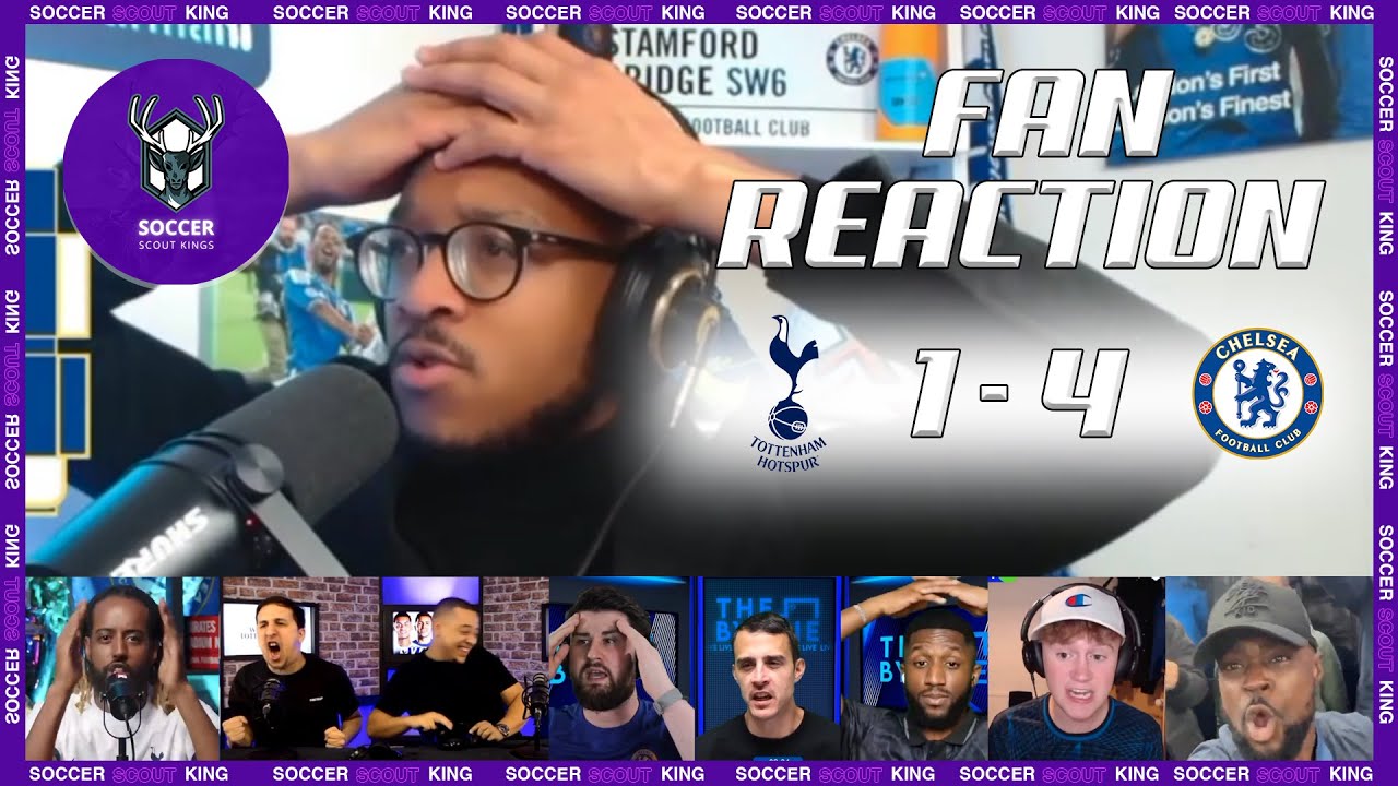 SPURS & CHELSEA FANS REACTION TO TOTTENHAM 1-4 CHELSEA - YouTube