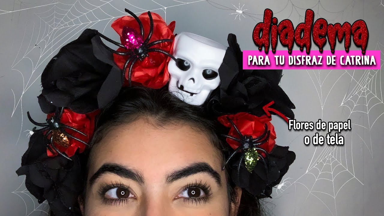 🌹💀 Como hacer CORONA DE CATRINA - CORONA de FLORES catrina - DÍA de ...