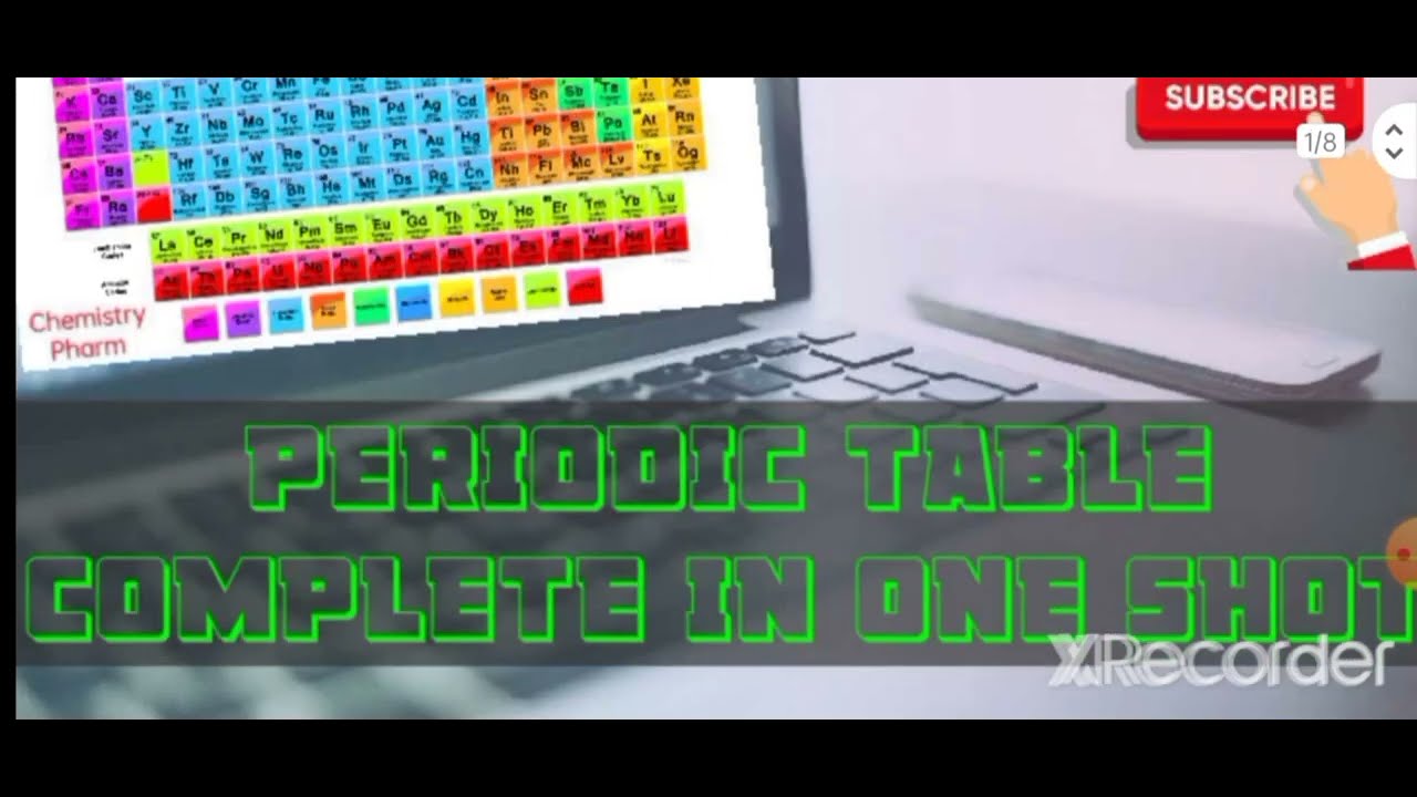 periodic table complete in one shot/quick revision of periodic table/basic topics in periodic ...