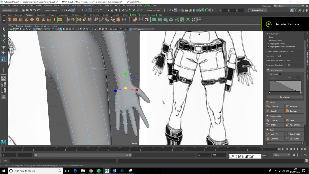 Low Poly Character Design in MAYA p.2: Creating the Hands and Feet ...