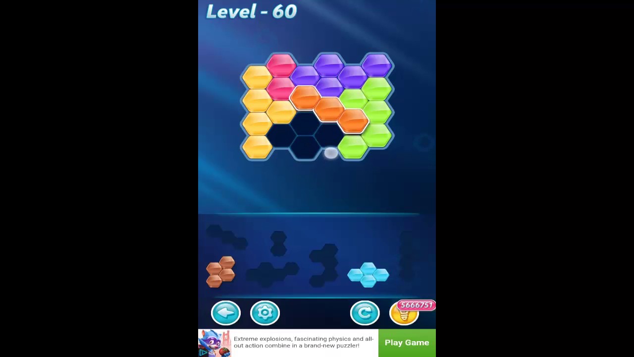 Block! Hexa Puzzle - Basic Intermediate Level 60 Gameplay.mp4 - YouTube