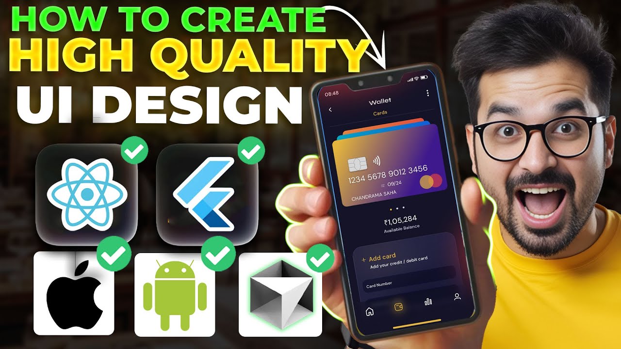 How to develop Mobile APP UI using AI for FREE and then implement the ...