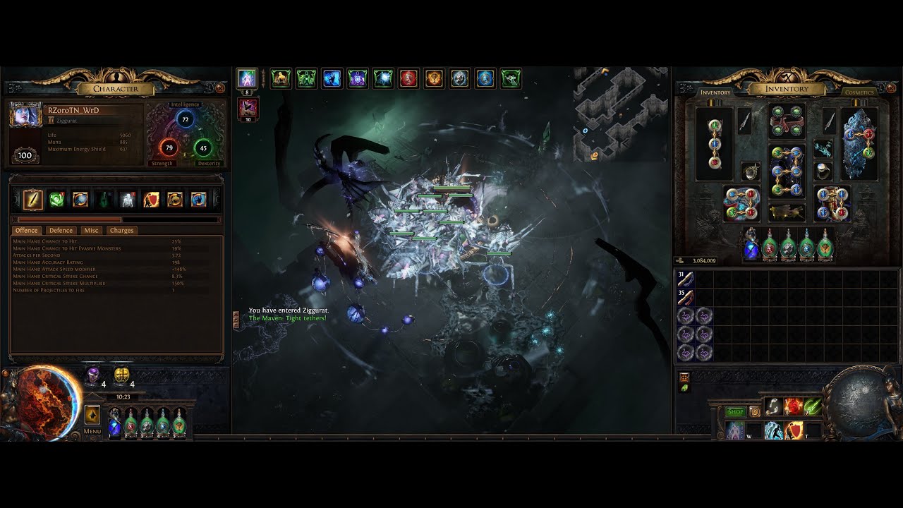 PoE - Wretched Defiler Necromancer : Scarab/Gold Farming - YouTube