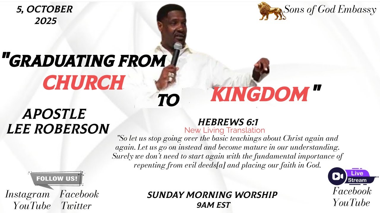 "Graduating From Church To Kingdom" w/Apostle Lee Roberson - YouTube